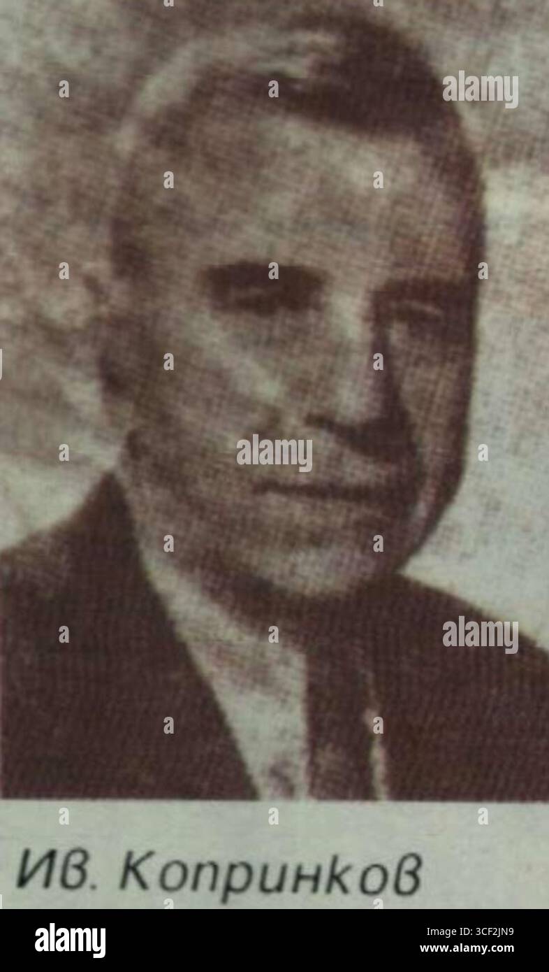A portrait of Ivan Koprinkov from the early 1940s. He was a significant ...
