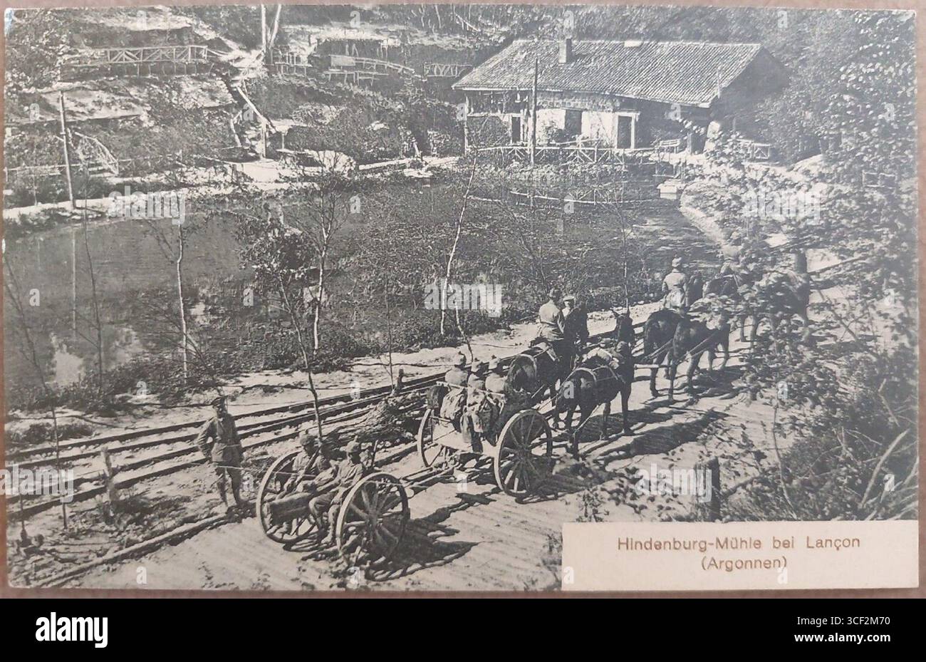 This image shows the Hindenburg-Mühle mill near Lançon in the Argonne ...