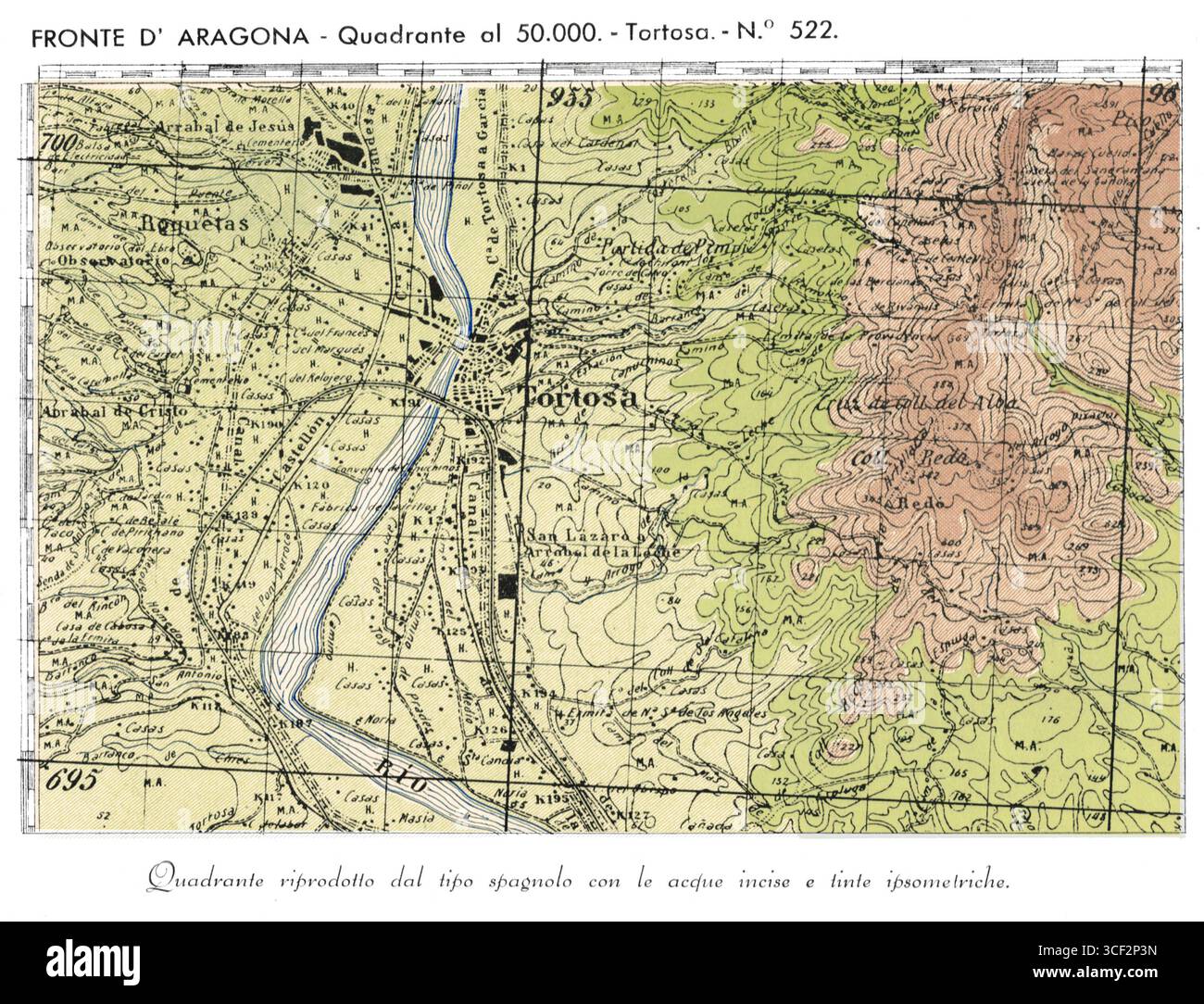 Tortosa map Cut Out Stock Images & Pictures - Alamy