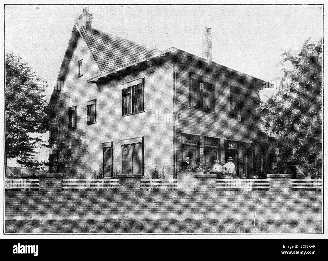 A photograph from 1926 shows the director's house at the Tiglia brick ...