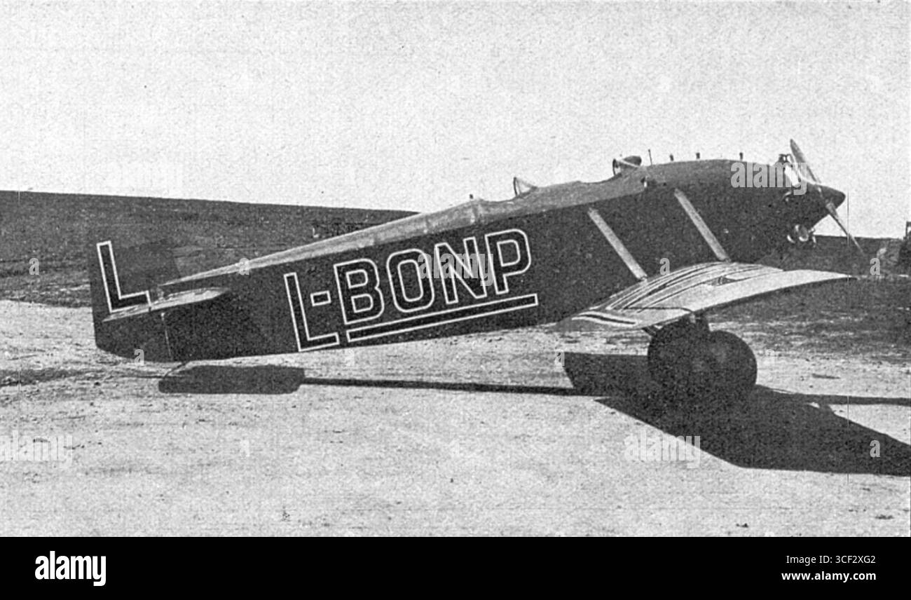 The Avia BH-9, identified as L-BONP, was featured in the July 1928 ...