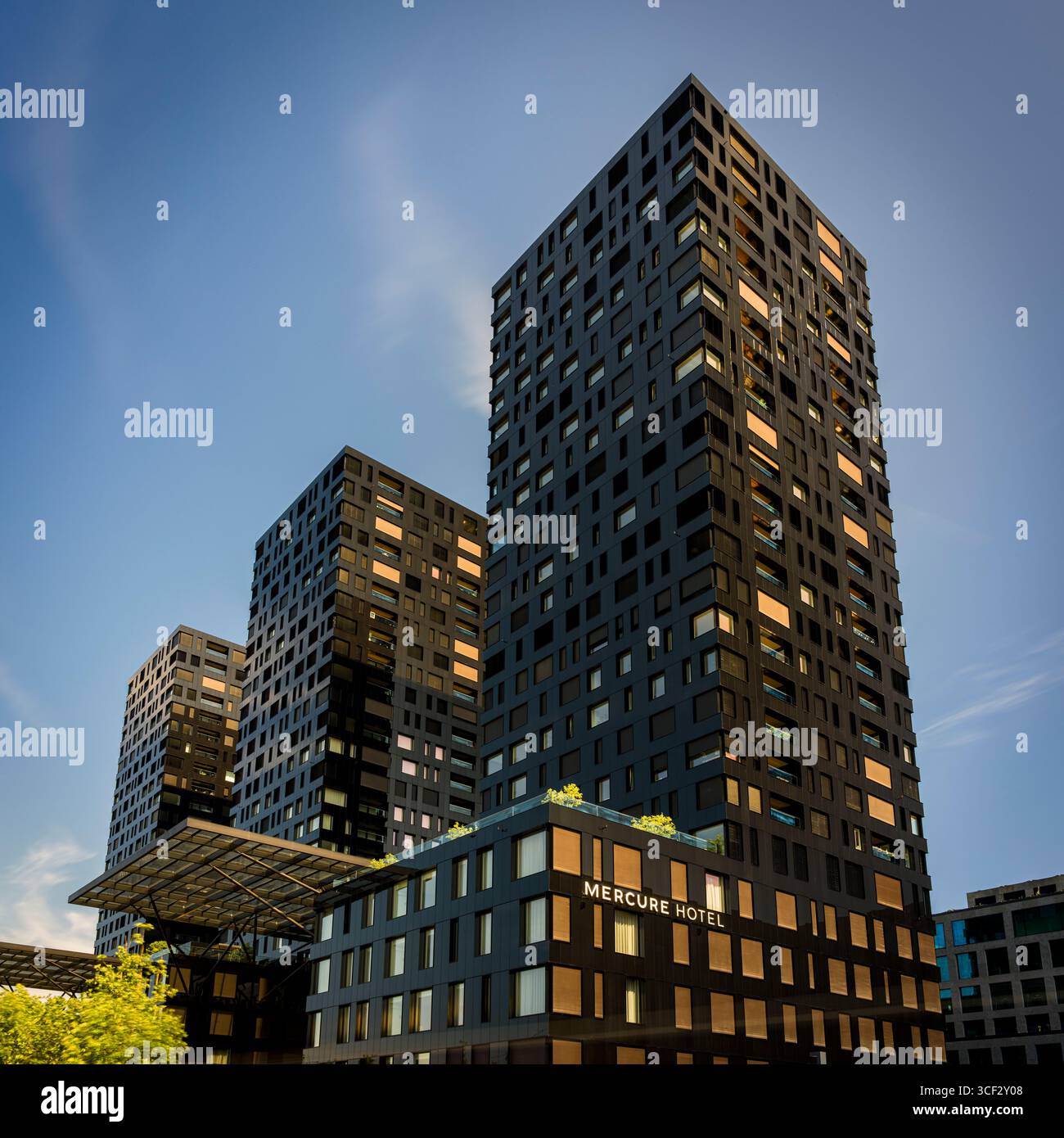 Switzerland, Zurich, high-rise buildings, modern architecture, Vulcano ...