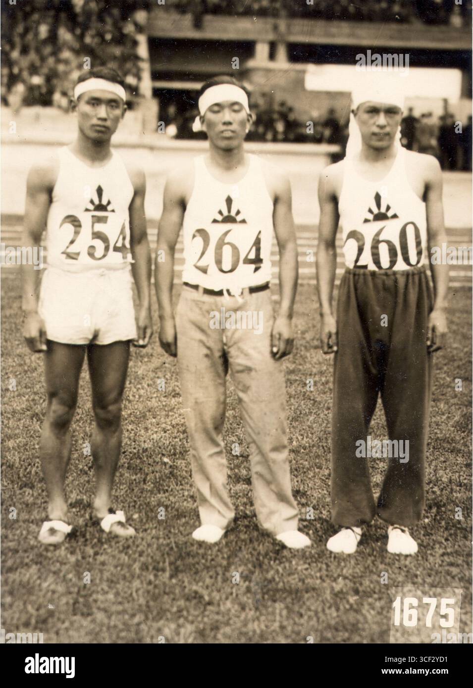 The Japanese marathon team competing in the 1928 Summer Olympics in ...