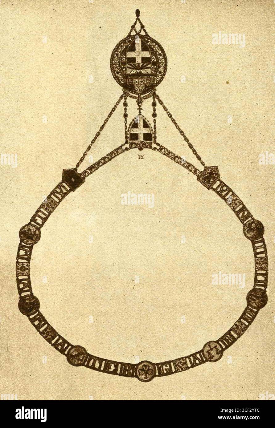 The ceremonial chain of office for the rector magnificus of the ...