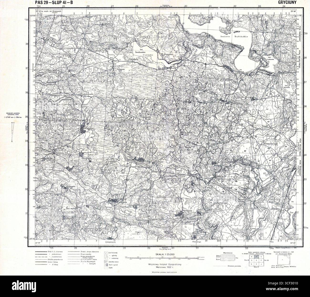 This is a 1932 military map from the Polish Institute of Military ...
