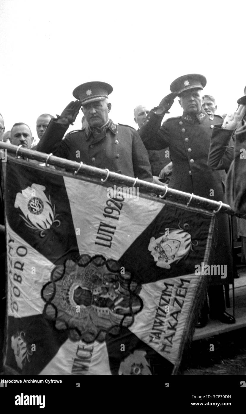 This photograph from September 1933 shows Generals Josef Kroutil and ...