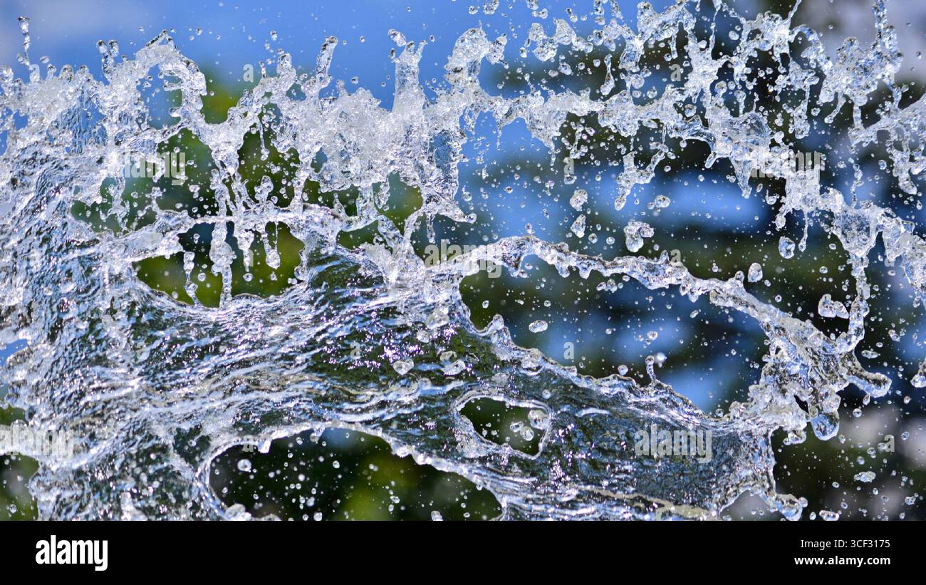 Water curtain to cool down a hot summer day. Illustrative image of ...