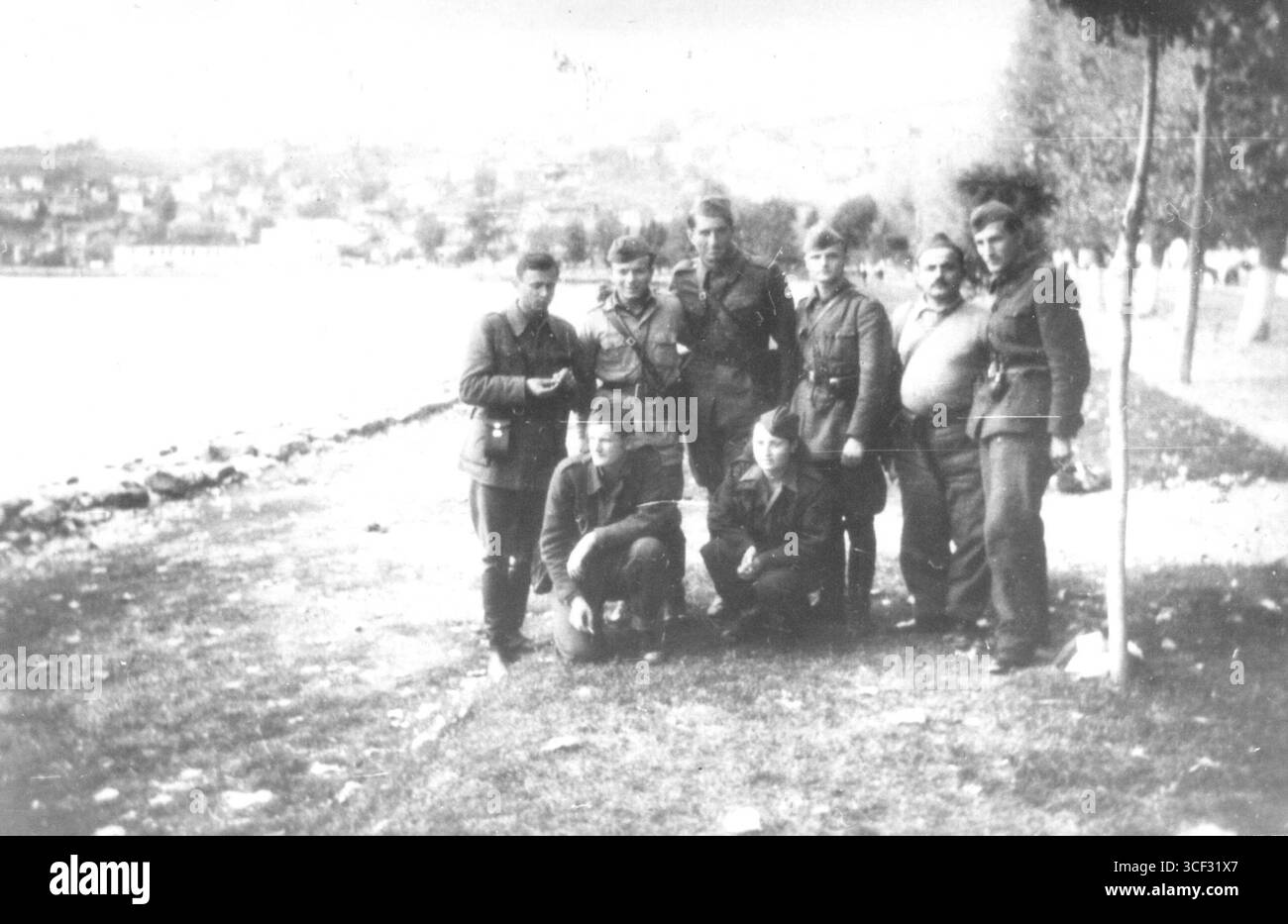 A map depicting the movements of the 48th Macedonian Division in 1944 ...