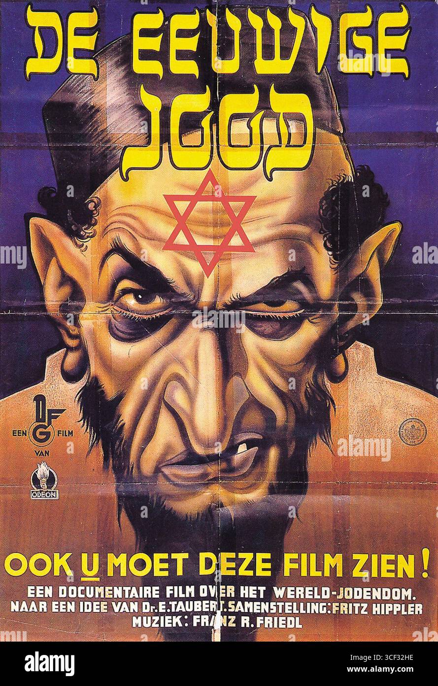 Dutch propaganda poster of *The Eternal Jew* from 1940 Stock Photo - Alamy