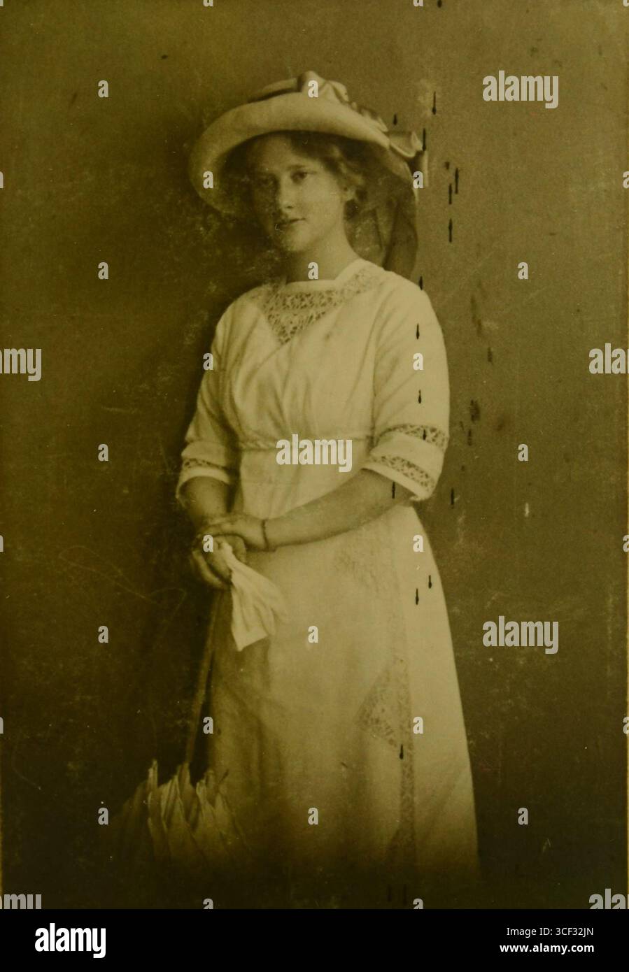 A portrait of Agnes Mellina van Asbeck, taken between circa 1900 and ...