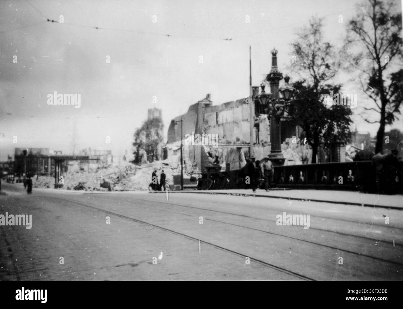 A photograph showing the Regentessebrug and surrounding buildings near ...