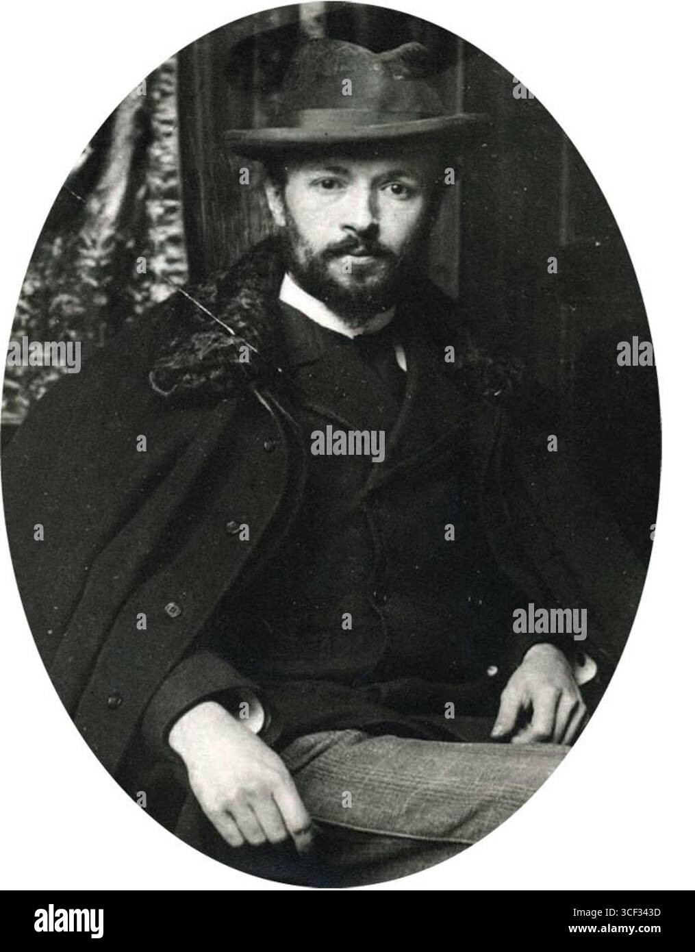 A portrait photograph of French artist Gaston Bussière, known for his ...