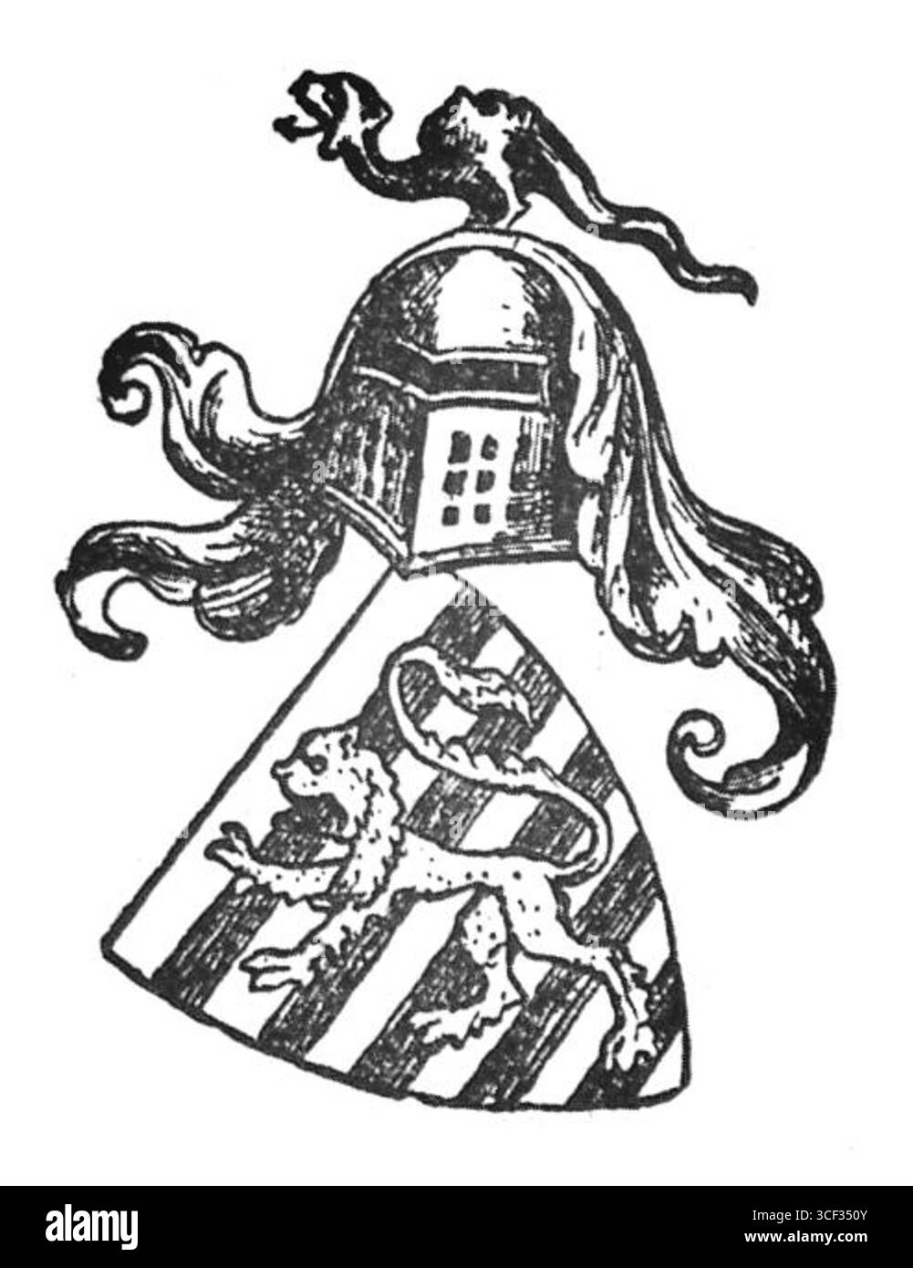 Illustration from the 1902 book 'On Heraldry or the Knowledge of Coats ...