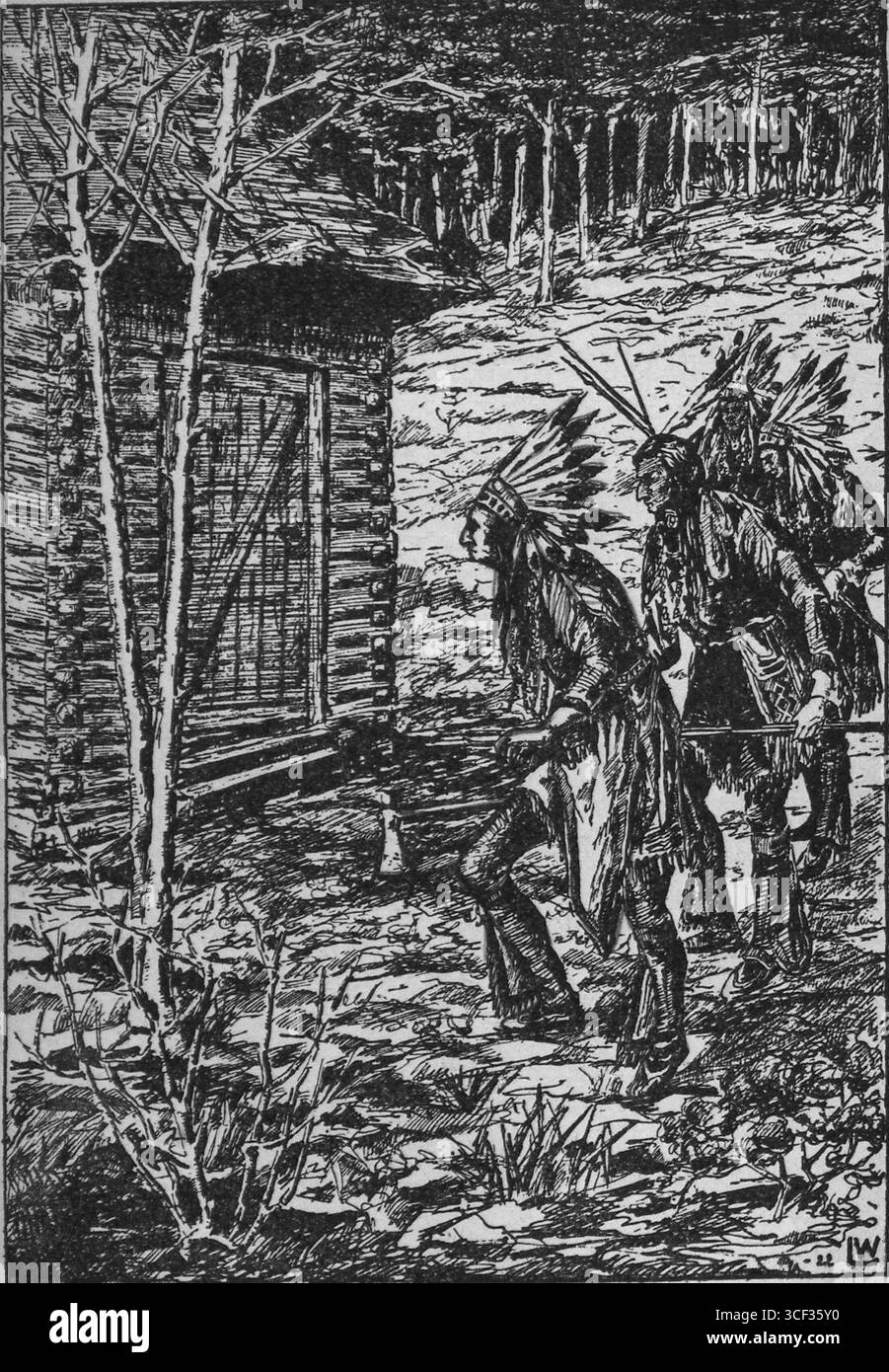 An illustration from the book 'Jedziec bez glowy' (The Headless ...