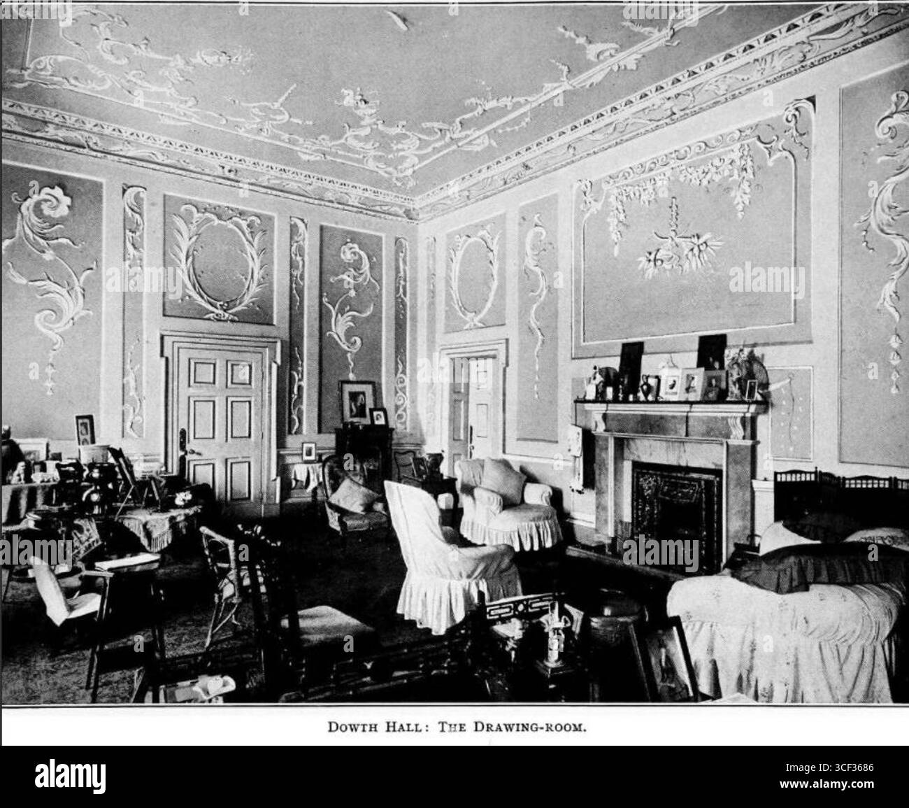 Image from drawing room Black and White Stock Photos & Images - Alamy