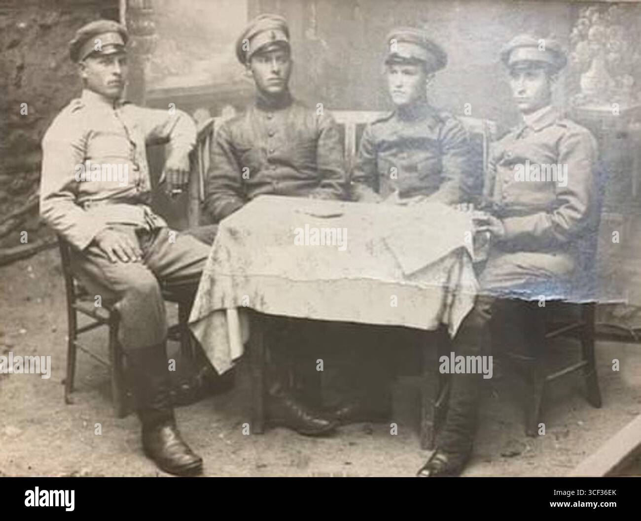 This 1916 photograph shows Bulgarian soldiers during World War I, with ...