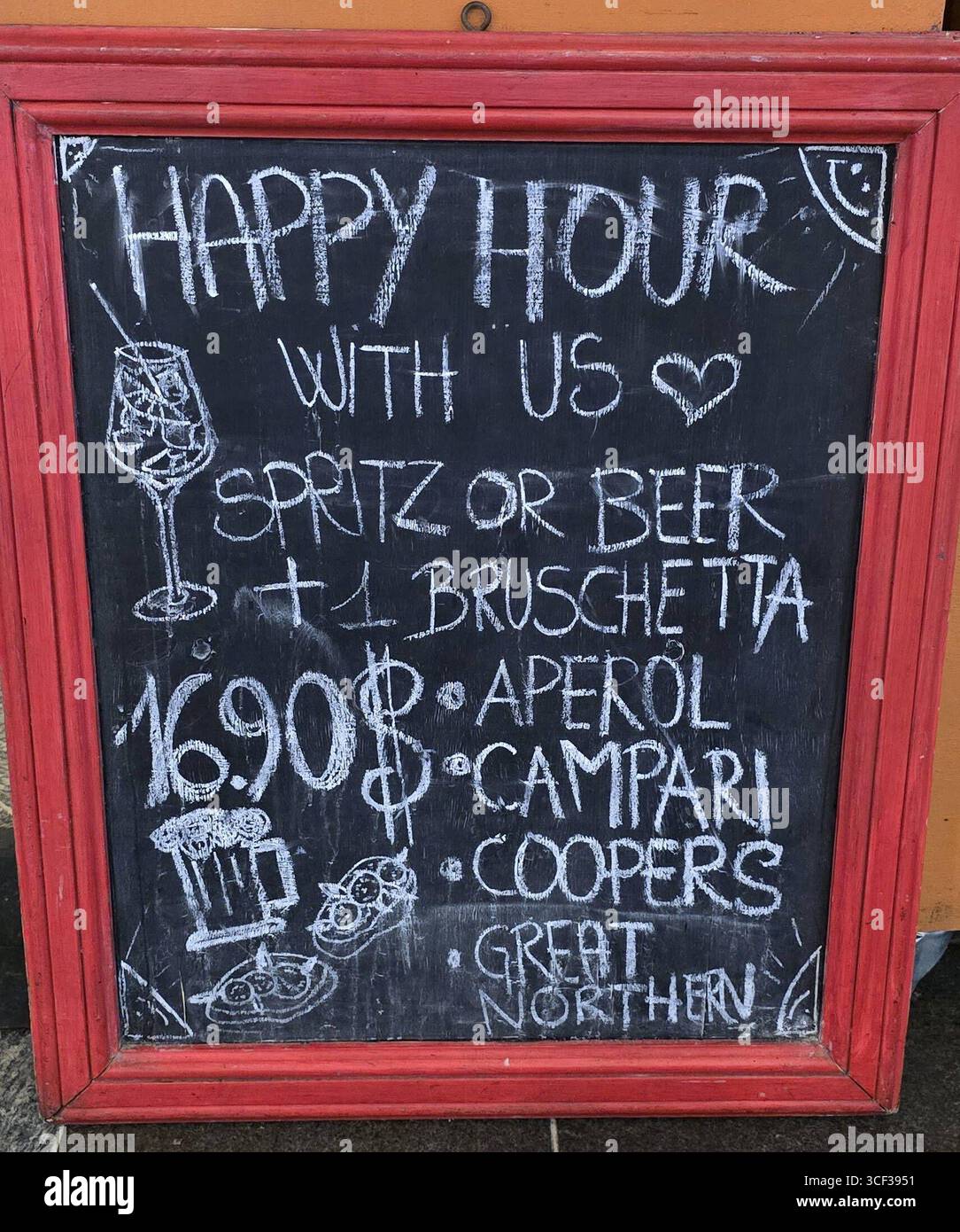Happy Hour, Werbung Spritz, Restaurant Cairns, Queensland, Australien ...