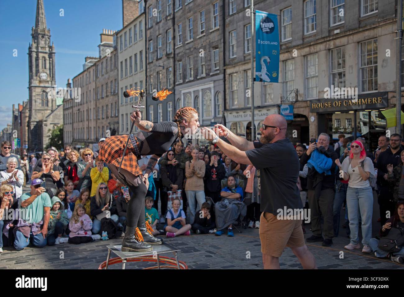 Edinburgh Festival Fringe, Royal Mile, Scotland, UK. Day 20 of the Arts ...
