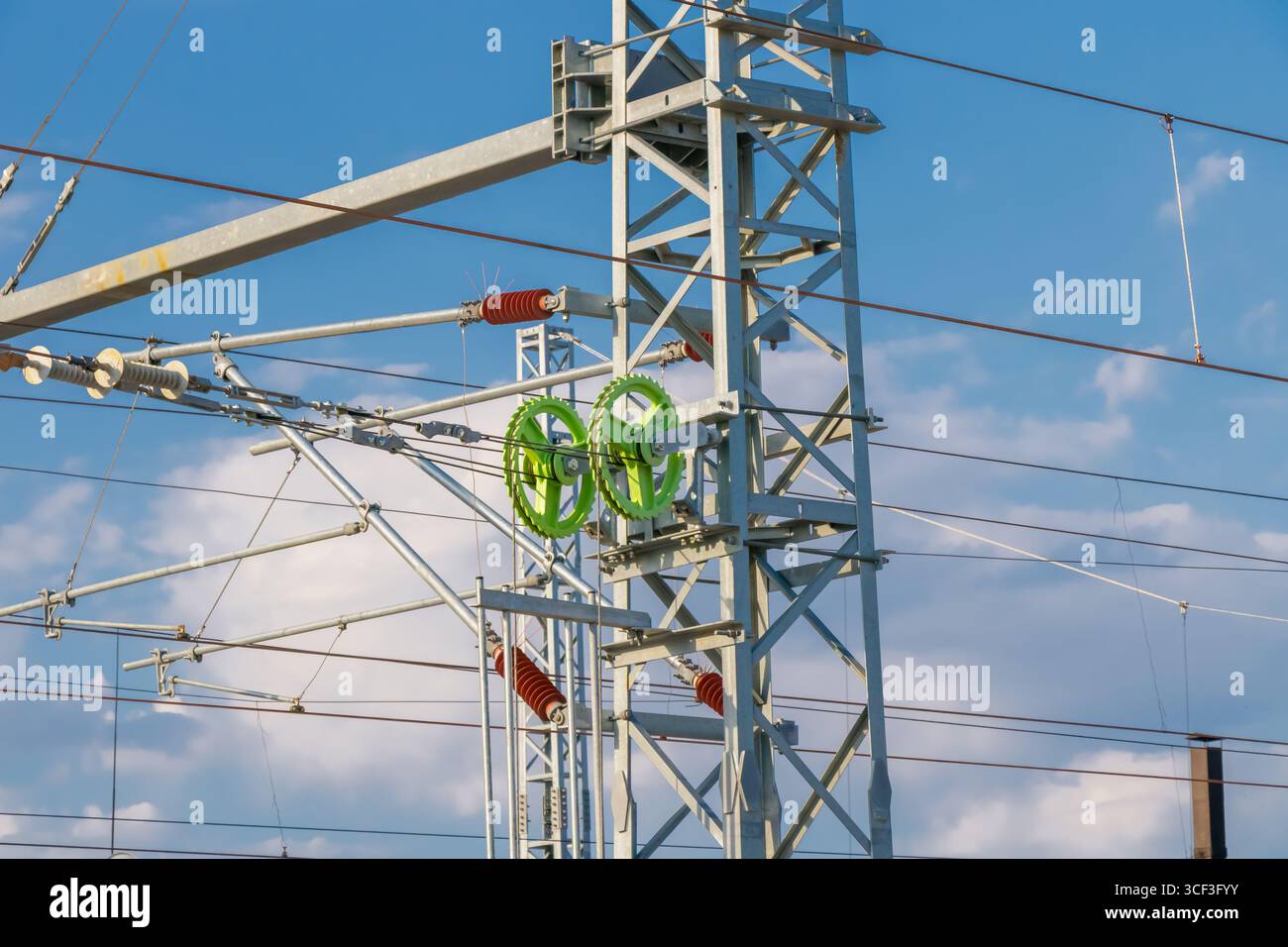 Highlighting transmission tower green hi-res stock photography and ...