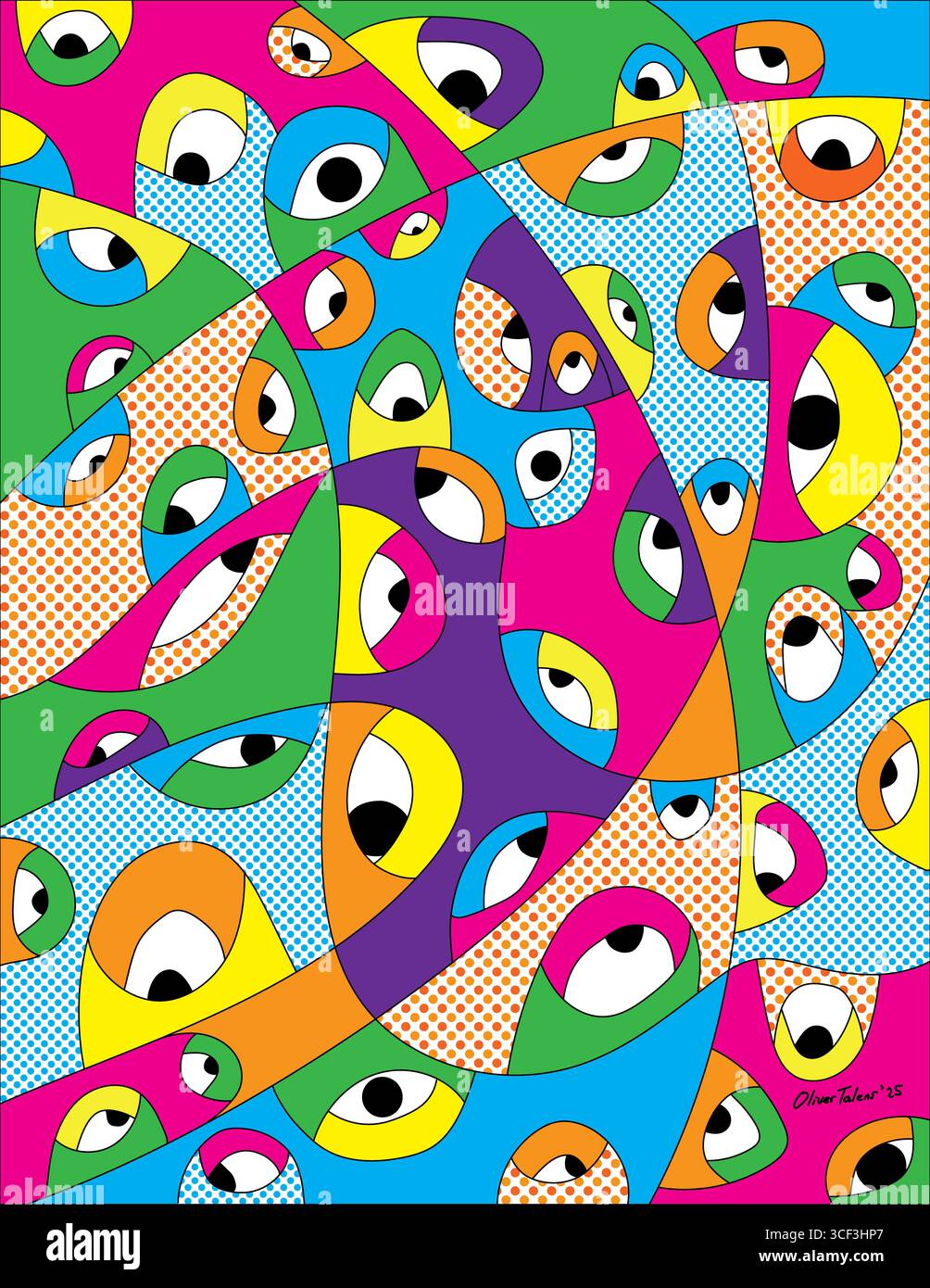 Modern pop art illustration 