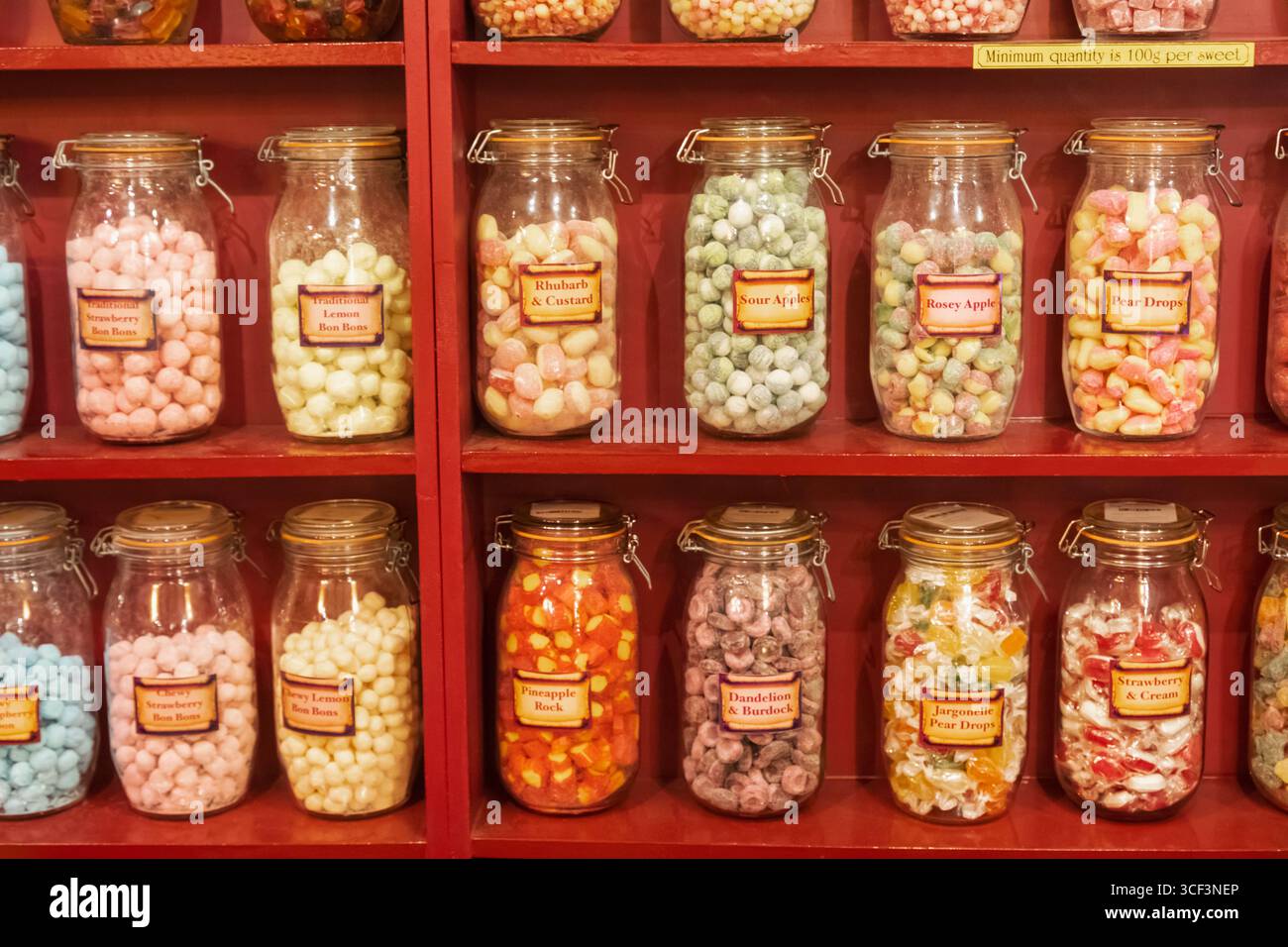 England, Somerset, Bath, Abbey Green, The Bath Sweet Shop, Interior ...