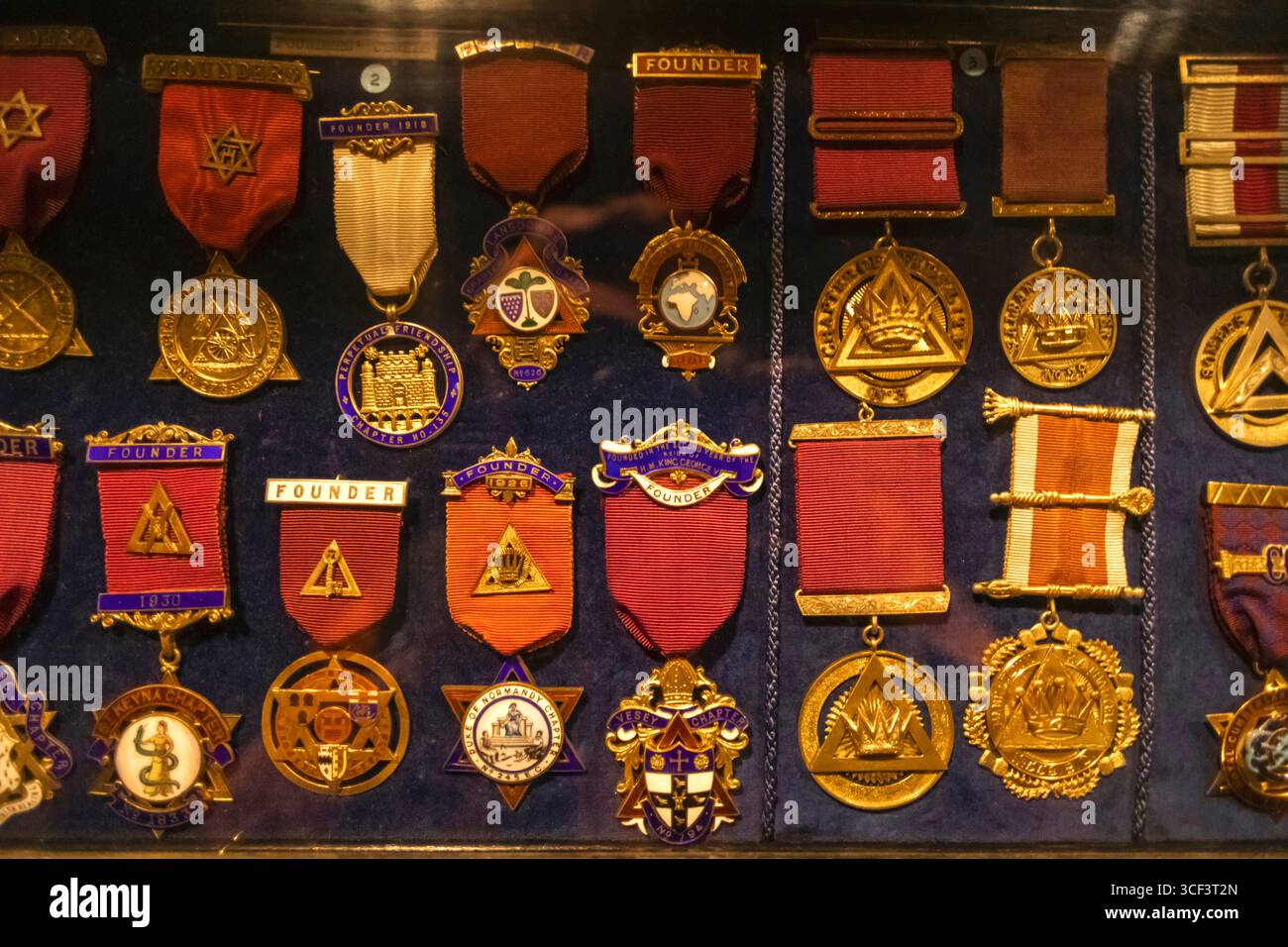 Display of historical masonic medals hi-res stock photography and ...