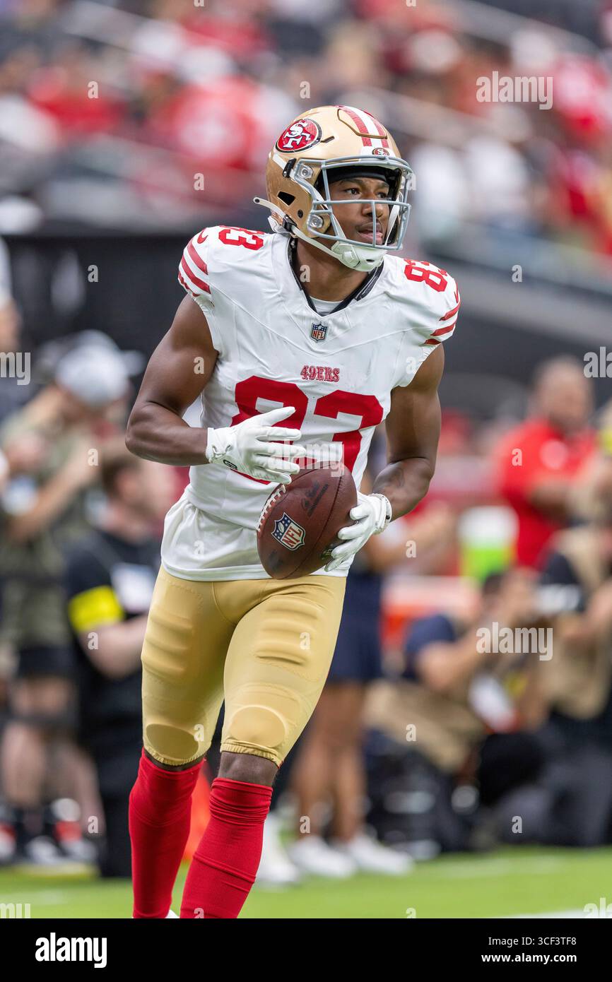 San Francisco 49ers wide receiver Terique Owens (83) warms up before ...
