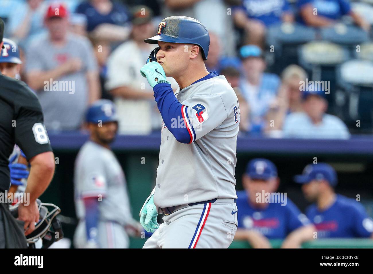 August 19, 2025: Texas Rangers designated hitter Joc Pederson (4 ...