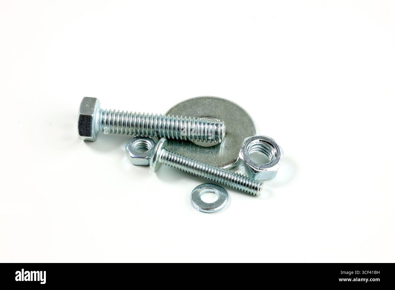 Bolt and nut for fixing parts Stock Photo - Alamy