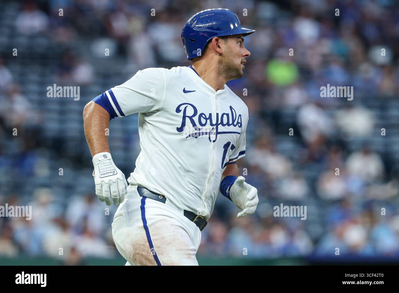 August 19, 2025: Kansas City Royals catcher Luke Maile (17) is seen ...