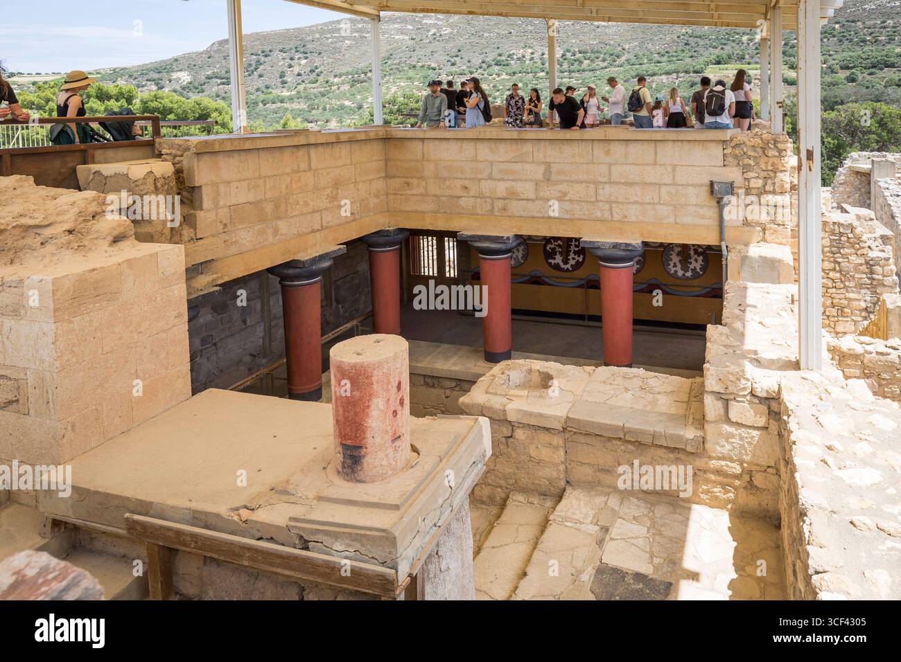 Palace of Knossos, archaeological site, near Iraklion (Heraklion ...