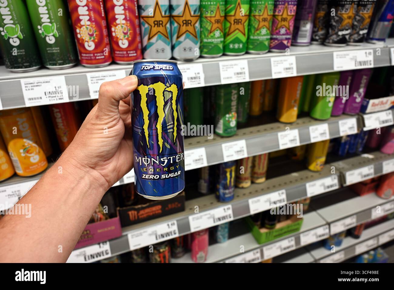 Energy drinks in shop hi-res stock photography and images - Alamy