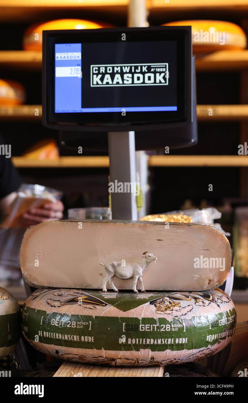 Food stalls inside Rotterdam's popular tourist landmark attraction ...