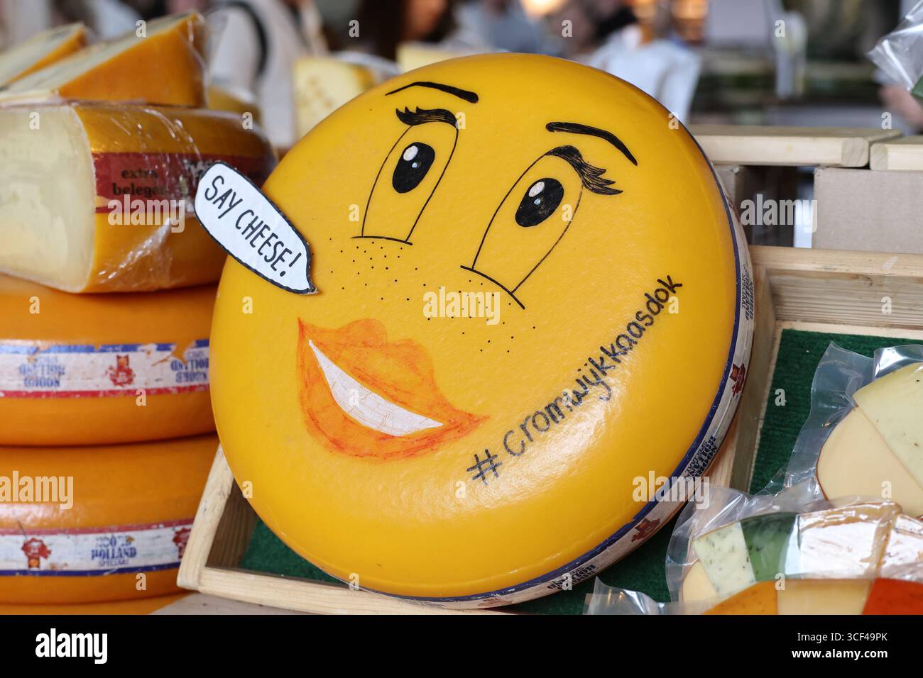 Food stalls inside Rotterdam's popular tourist landmark attraction ...