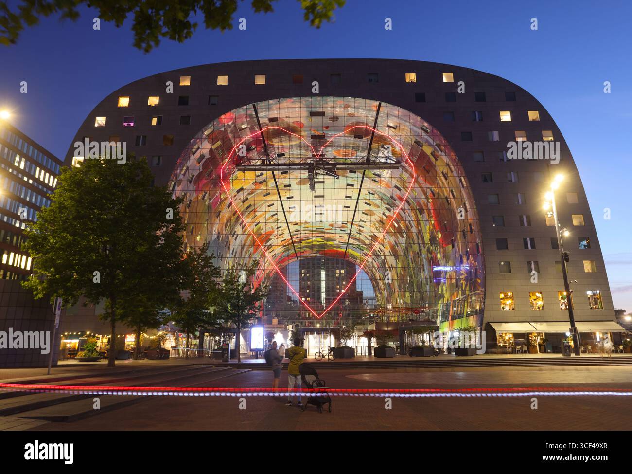 Rotterdam's landmark Markthal, built in 2014, designed by MVRDV's Winy ...