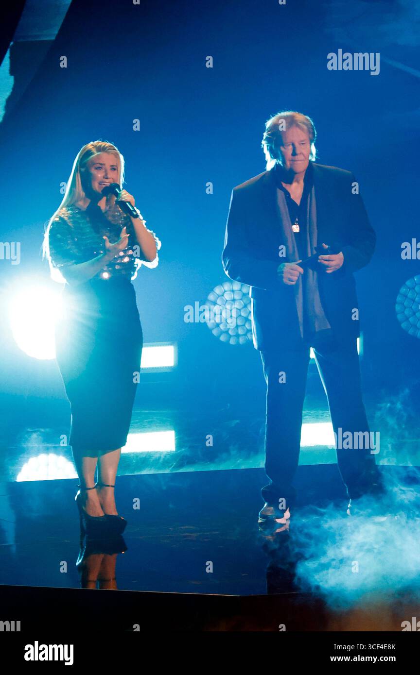 Beatrice Egli und Howard Carpendale bei der Aufzeichnung der ZDF ...