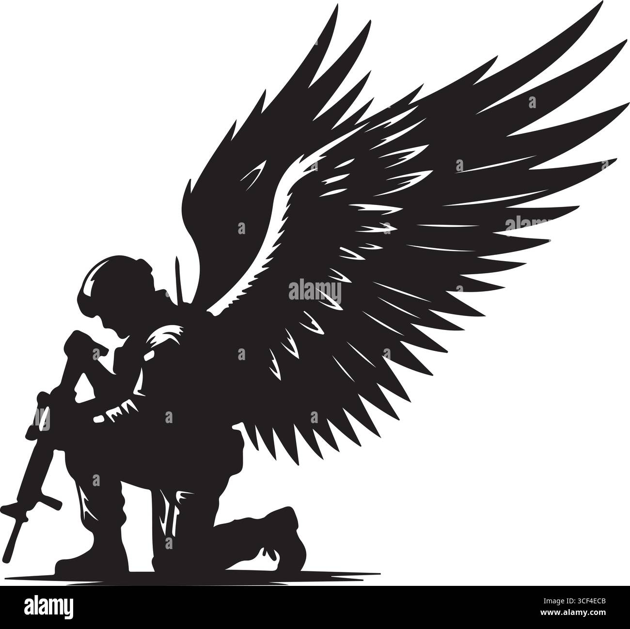 War memorial angel Stock Vector Images - Alamy