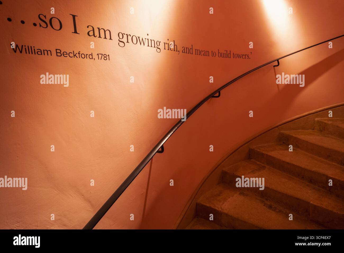 England, Somerset, Bath, Beckford's Tower and Museum, Interior Spiral ...