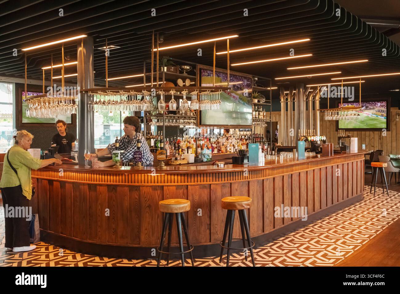 England, Somerset, Bath, The Ludo Sports Bar and Kitchen, Interior View ...