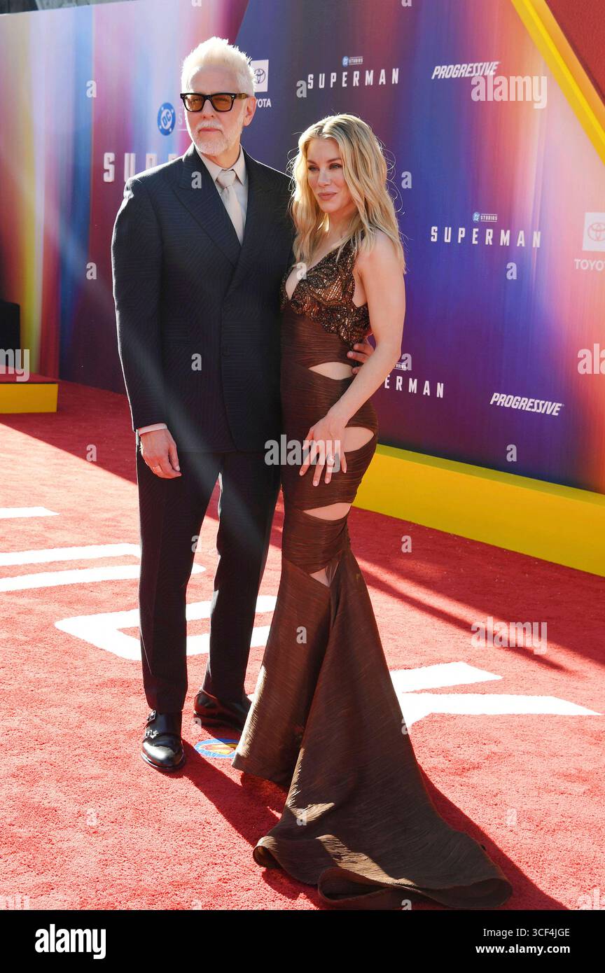 James Gunn mit Ehefrau Jennifer Holland Gunn bei der Weltpremiere des ...