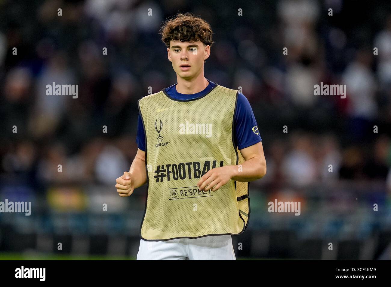 Archie Gray of Tottenham Hotspur FC looks on during the UEFA Super Cup ...
