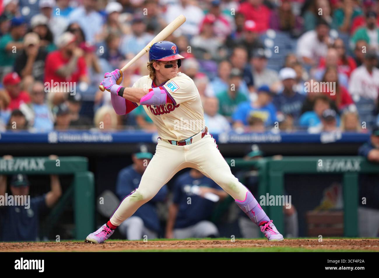 Philadelphia Phillies' Harrison Bader plays during a baseball game ...