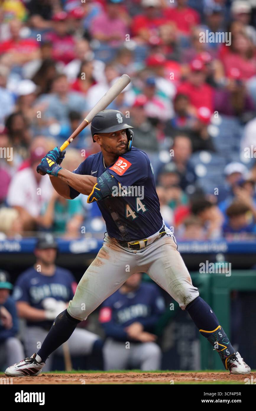 Seattle Mariners' Julio Rodríguez plays during a baseball game ...