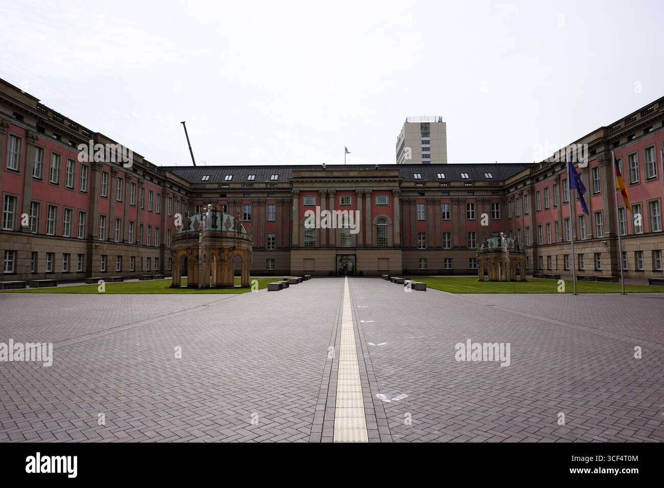 The Prussian baroque courtyard of the Potsdam City Palace and ...