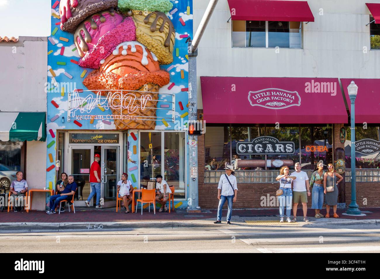 Neon sign cigars handmade cohiba branding hi-res stock photography and ...