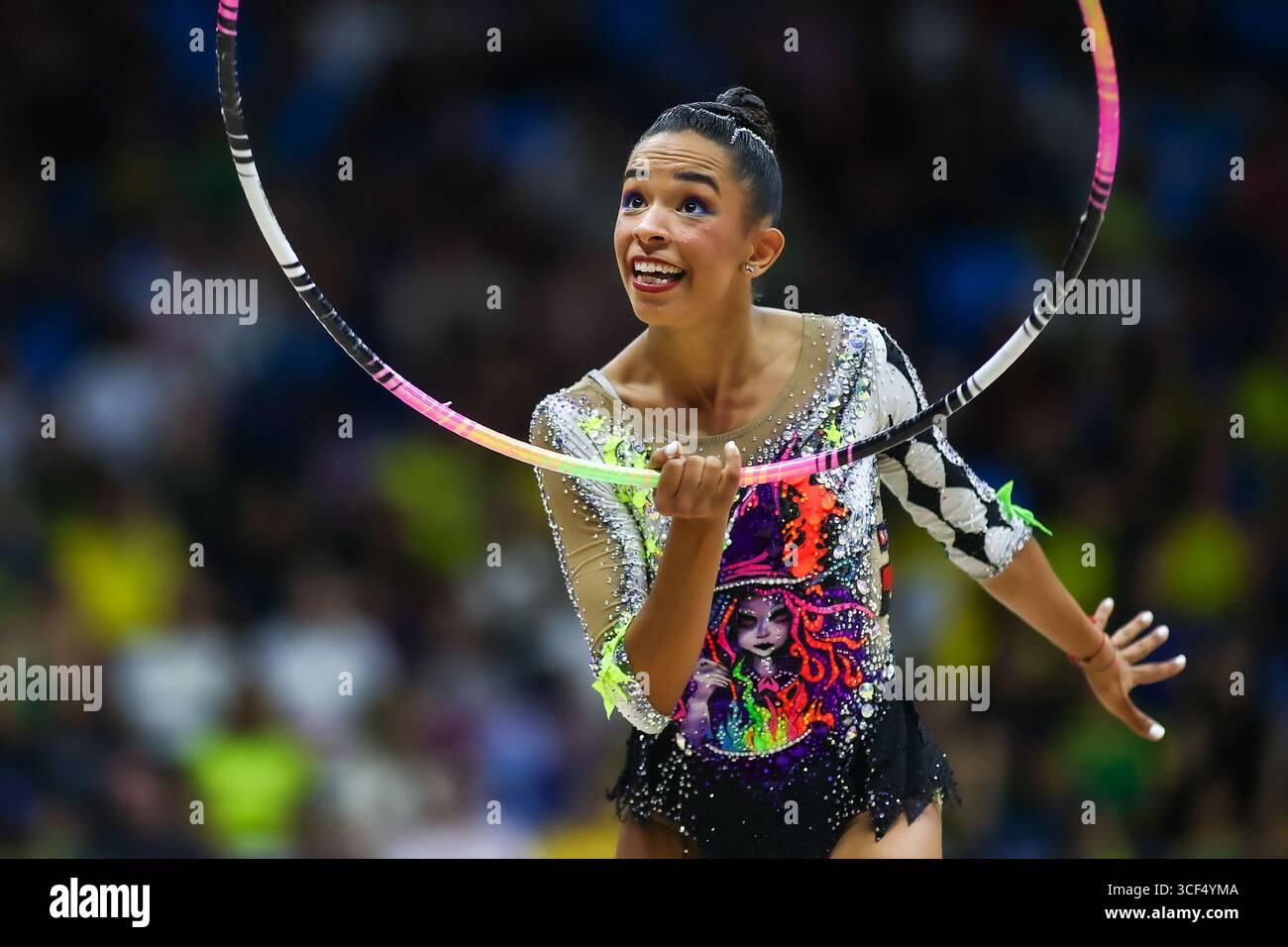 Luana Gomes (Angola) at first day of All-Around qualifications; 41st FIG Rhythmic Gymnastics ...
