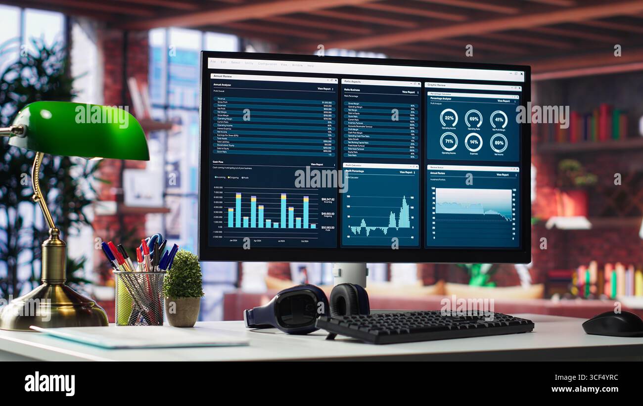 Modern loft desktop monitor ready hi-res stock photography and images ...