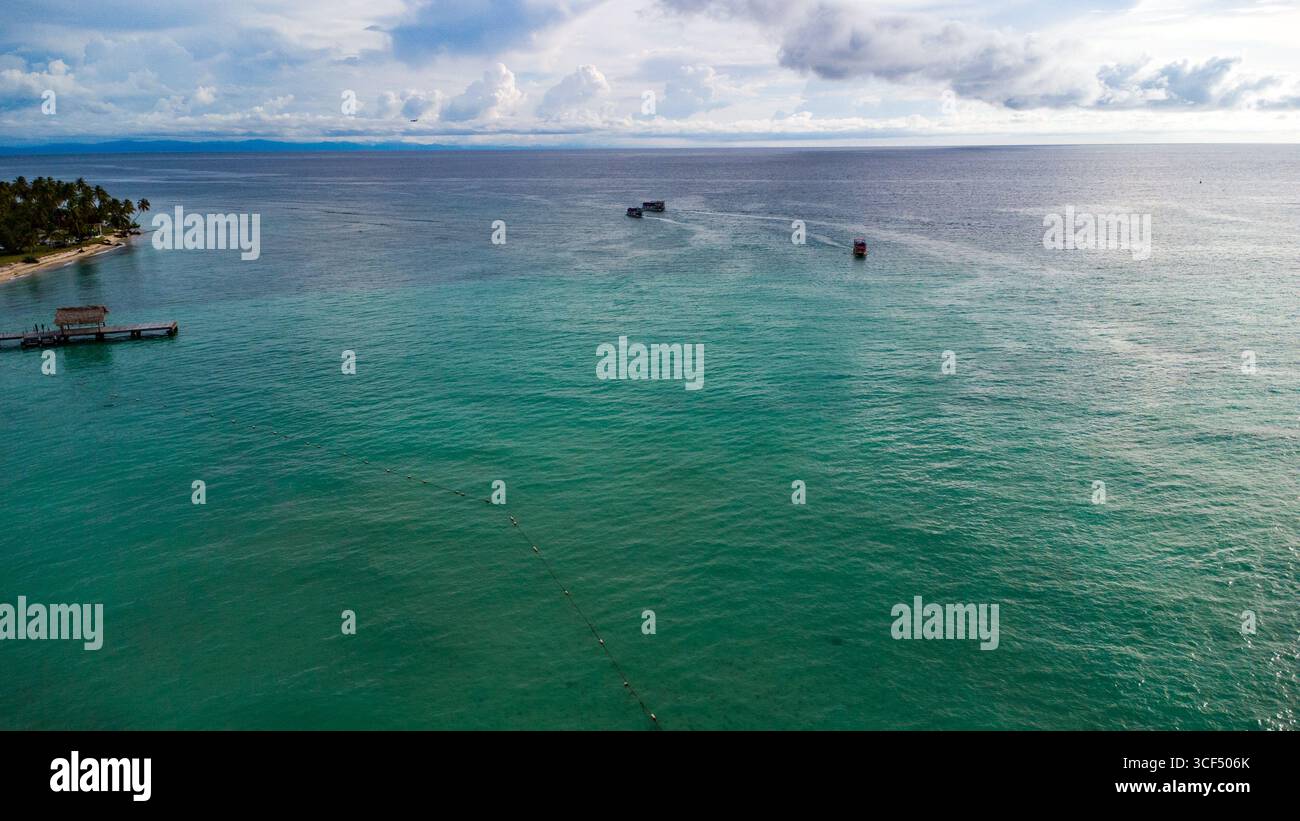 Aerial view of Crown Point Tobago Stock Photo - Alamy