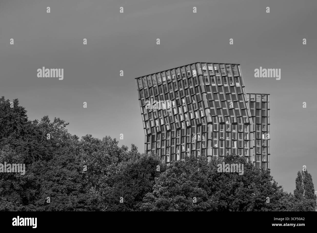 Germany, Hamburg, St. Pauli, Dancing Towers, Tango Towers Stock Photo ...