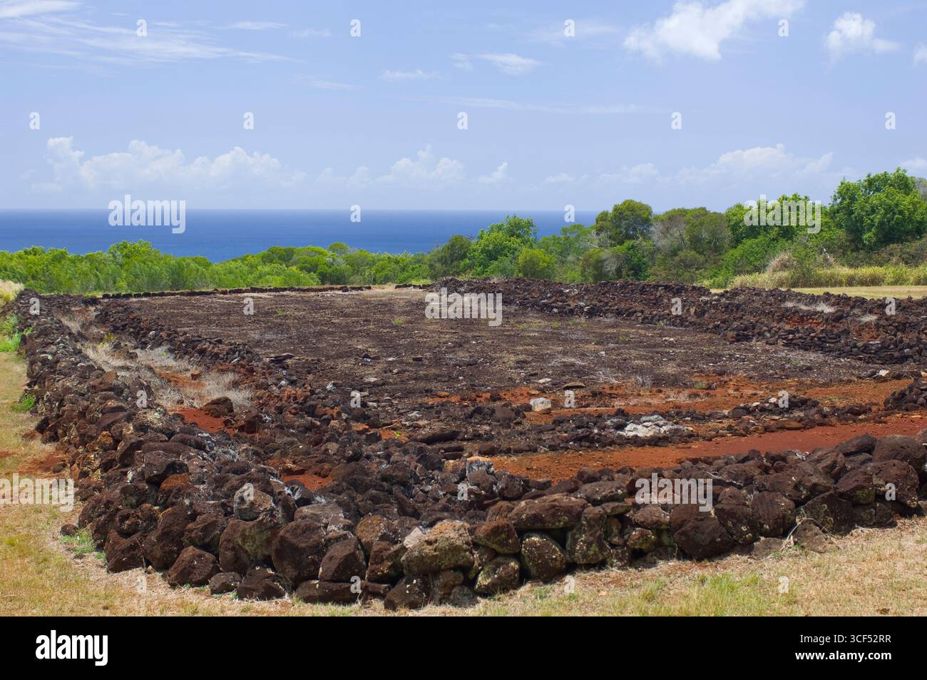 Puu O Mahuka Heiau State Monument, Waimea, Oahu, Hawaii, USA Stock ...